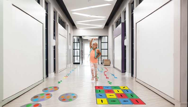 MEGA SENSORY Active Floor Games Sticker | Sensory Pathways | Sensory ...