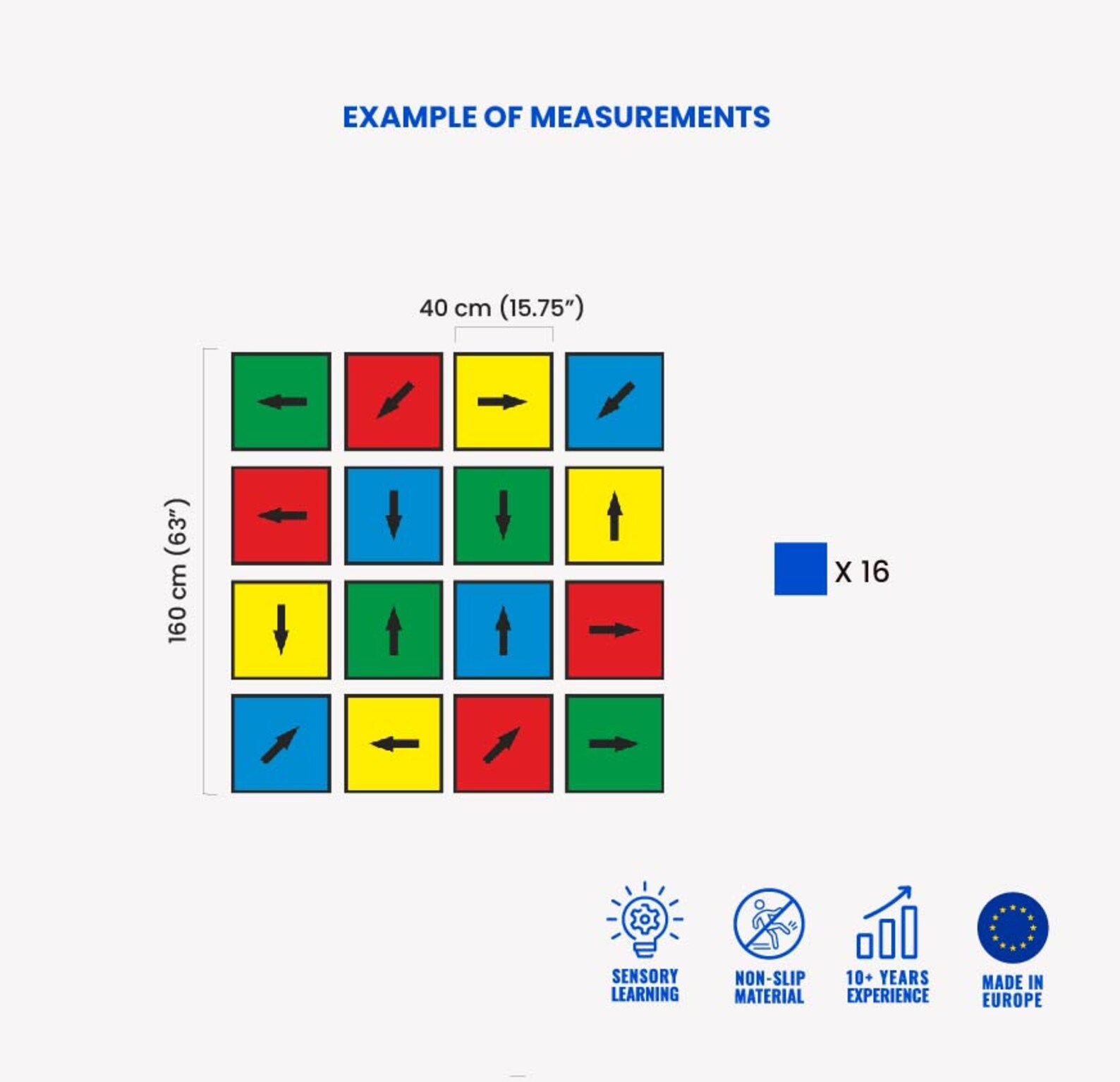 Sensory Learning MEMORY MAZE for Playground Decor | Floor Stickers for ...