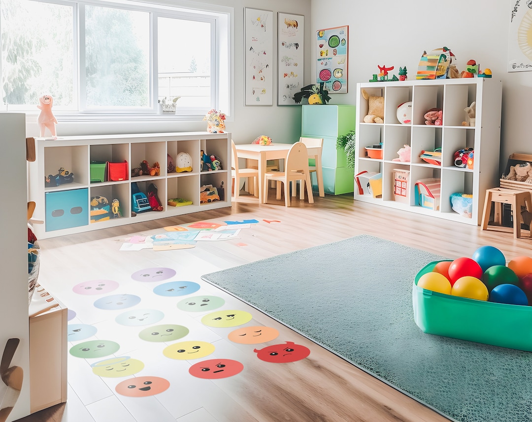 Sensory EMOTICON Floor Stickers | Sensory Pathways | Sensory Movement ...