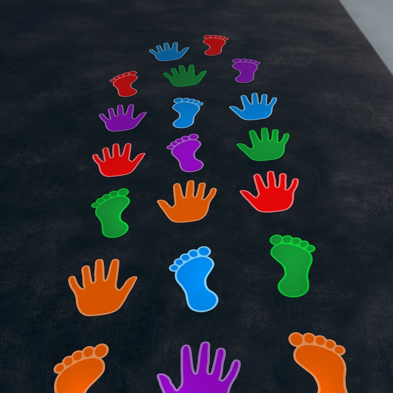 Hands and Feet Hopscotch - Etsy