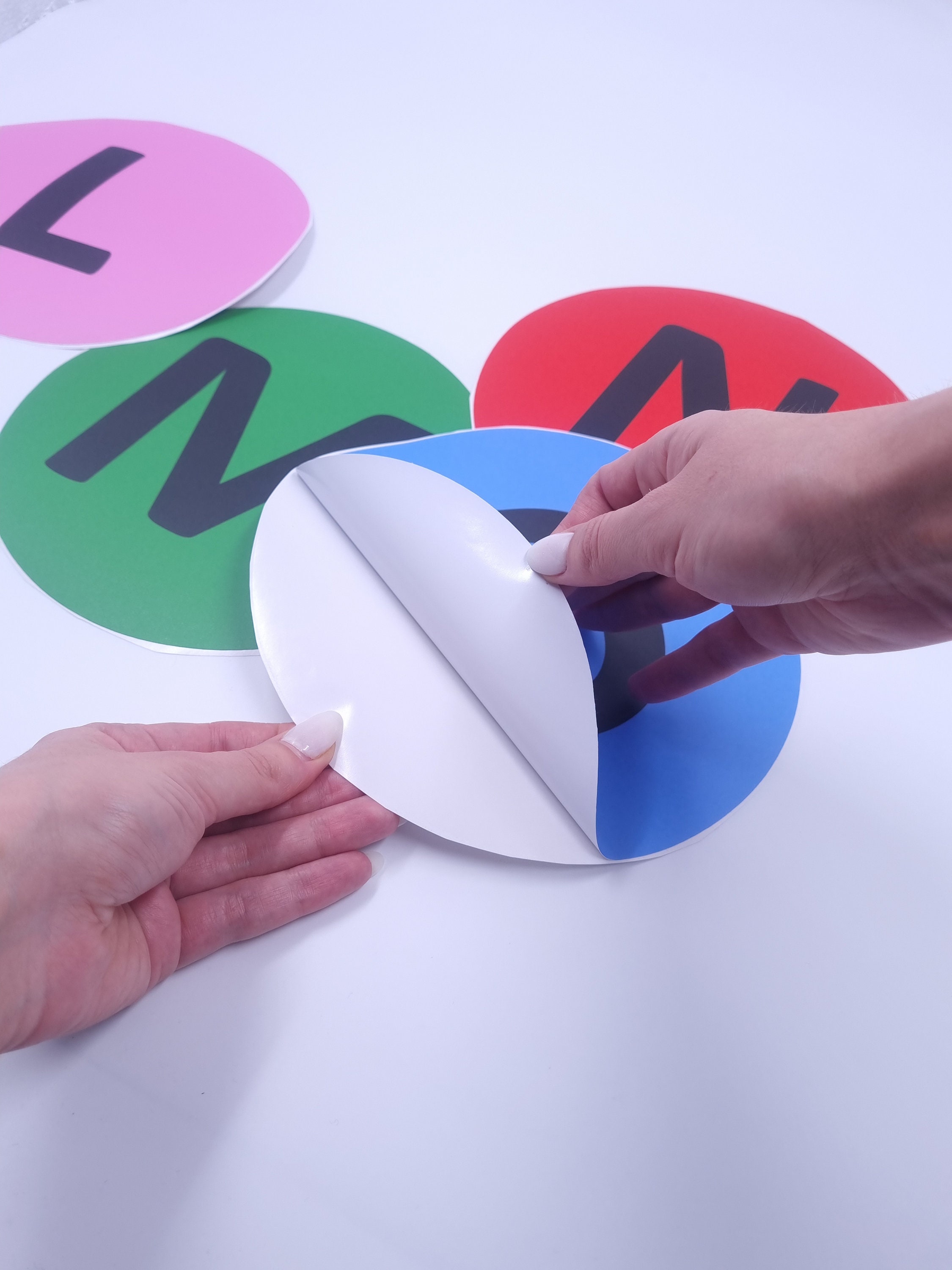 SENSORY Abc and Numbers FLOOR STICKERS Playground Decor Hallway Kids ...