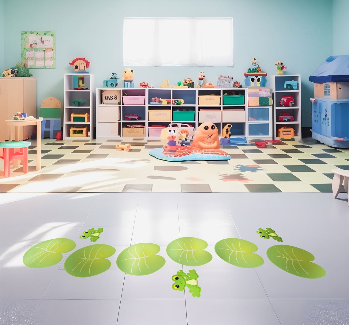 Frog Jump SENSORY PATH Stickers | Floor Decals | Educational Tool ...