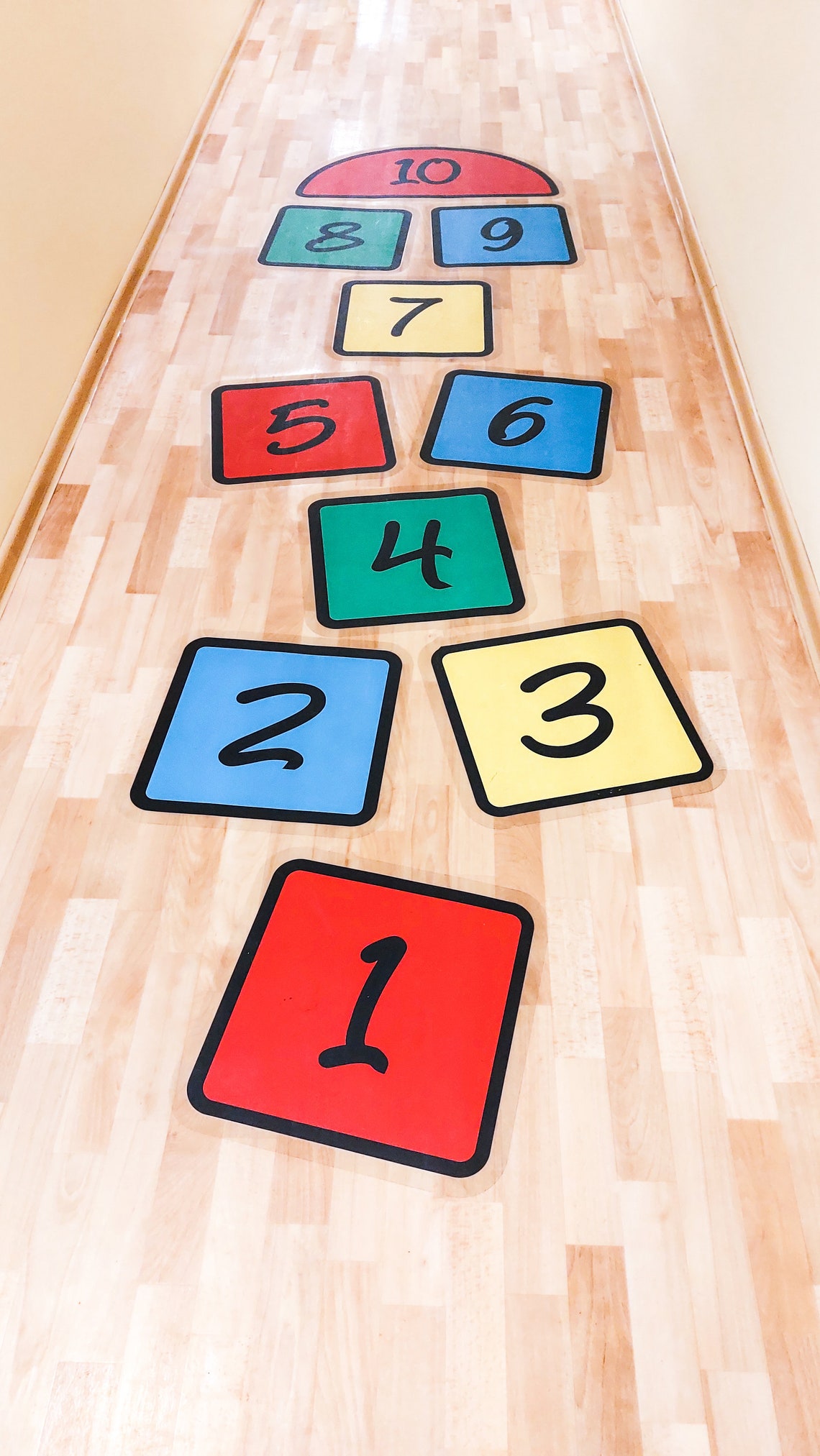 Sensory Hopscotch Floor Stickers Schools Playground Decal Occupational ...