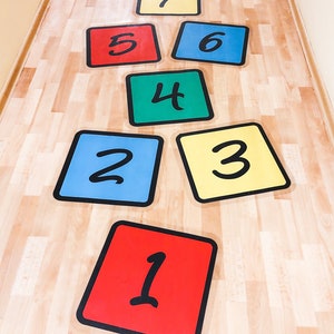 Sensory Hopscotch Floor Stickers | Schools Playground Decal ...