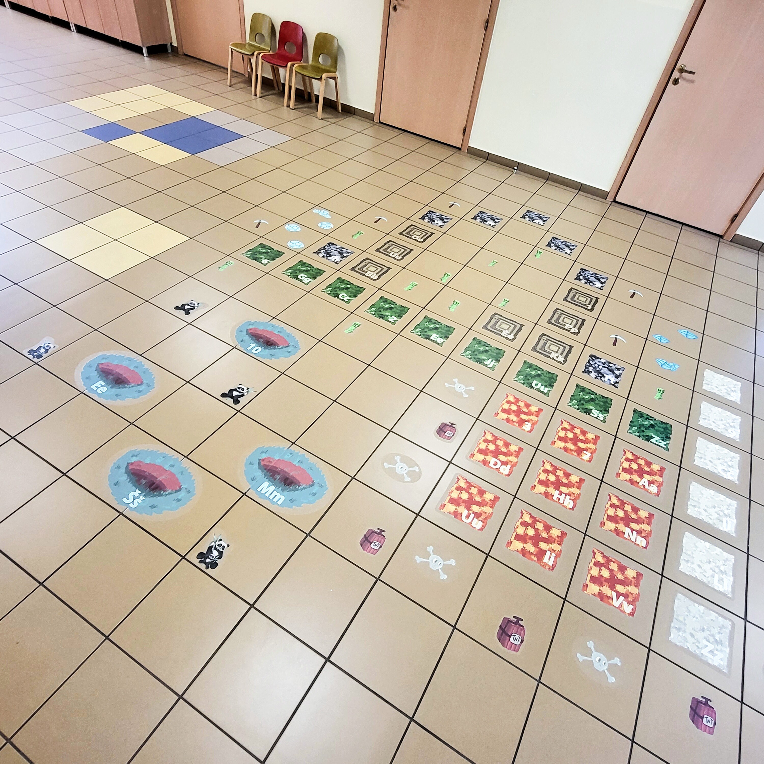 Interactive ABC FLOOR STICKERS | Classroom Educational Vinyl Decal ...