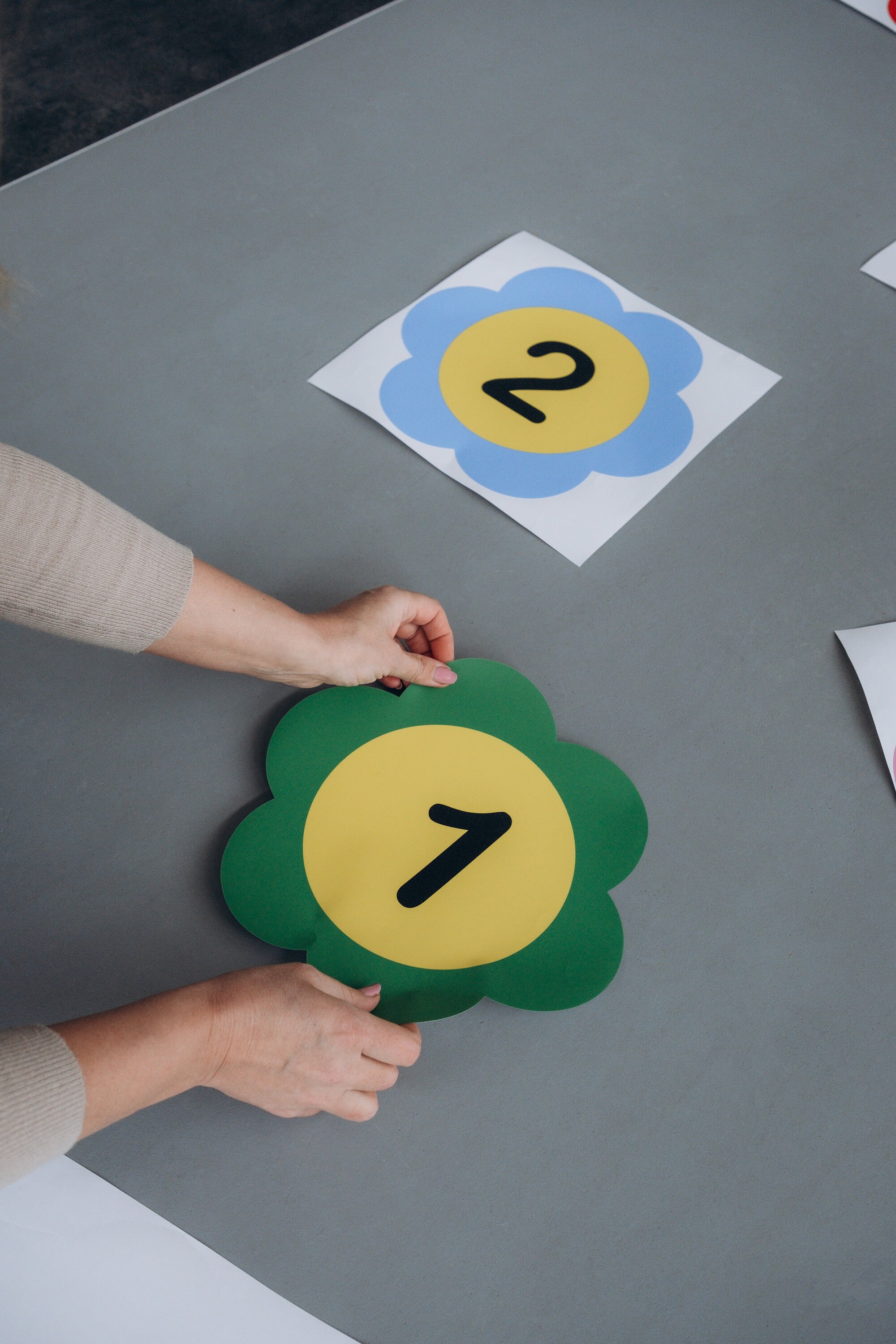 Sensory Path Floor Sticker Flowers With Numbers High Quality Sensory ...