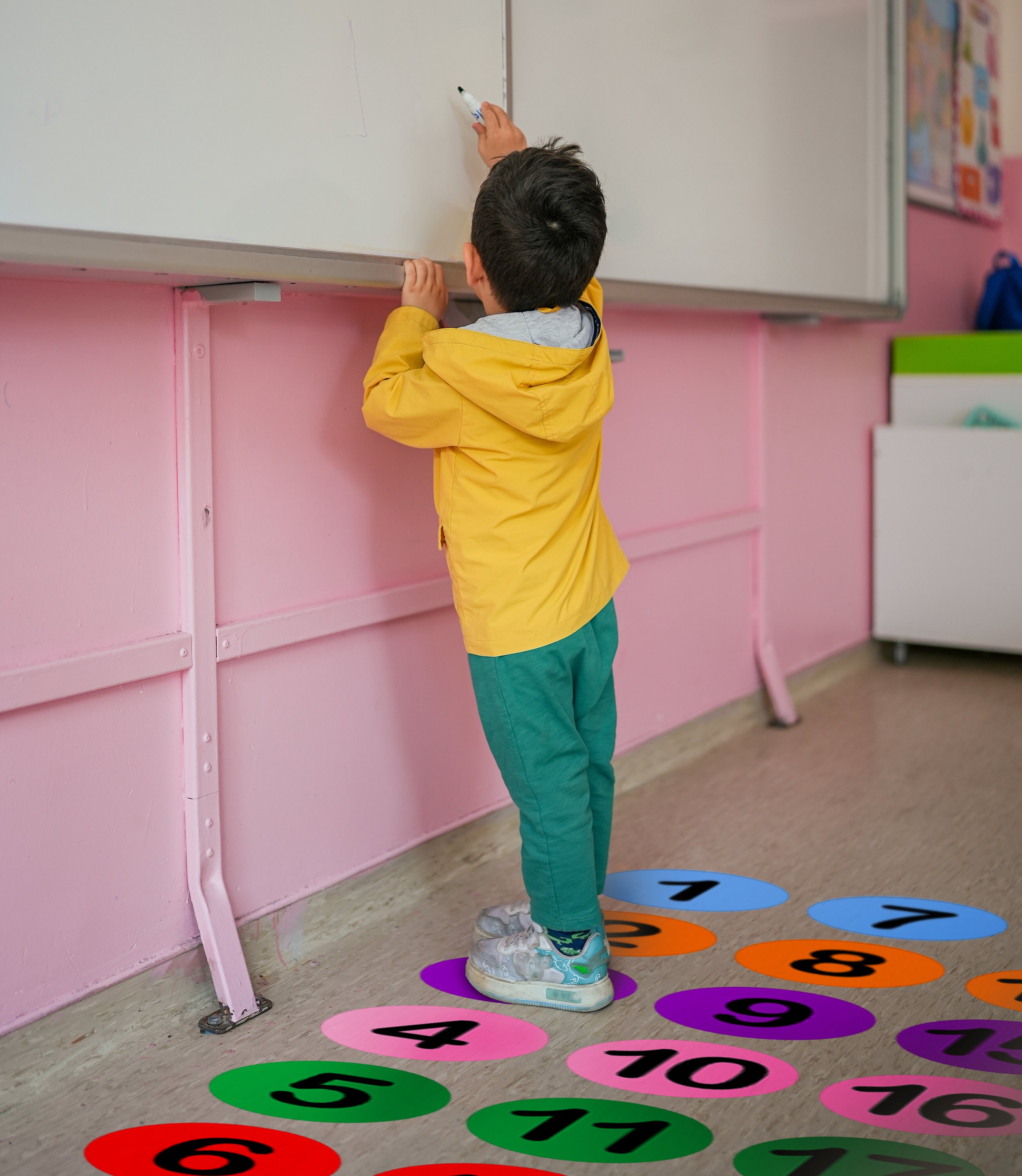 SENSORY Abc and Numbers FLOOR STICKERS | Playground Decor | Hallway ...