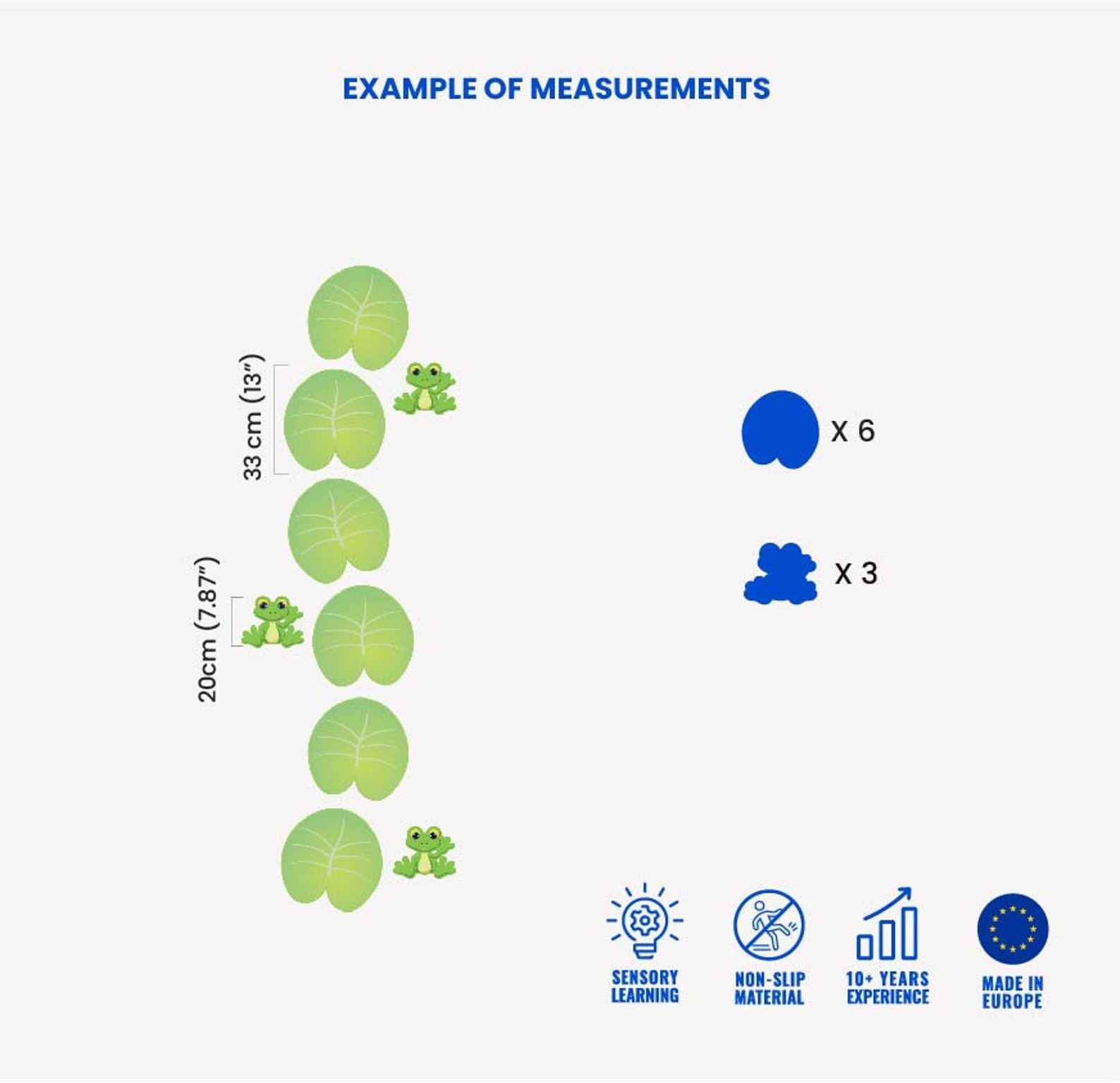 Frog Jump SENSORY PATH Stickers | Floor Decals | Educational Tool ...