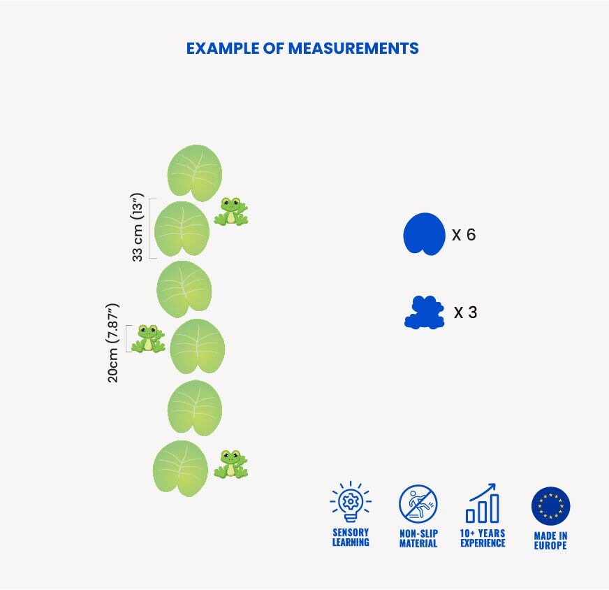 Frog Jump SENSORY PATH Stickers | Floor Decals | Educational Tool ...