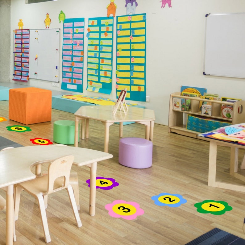 Sensory Path Floor Sticker Flowers With Numbers | High Quality Sensory ...