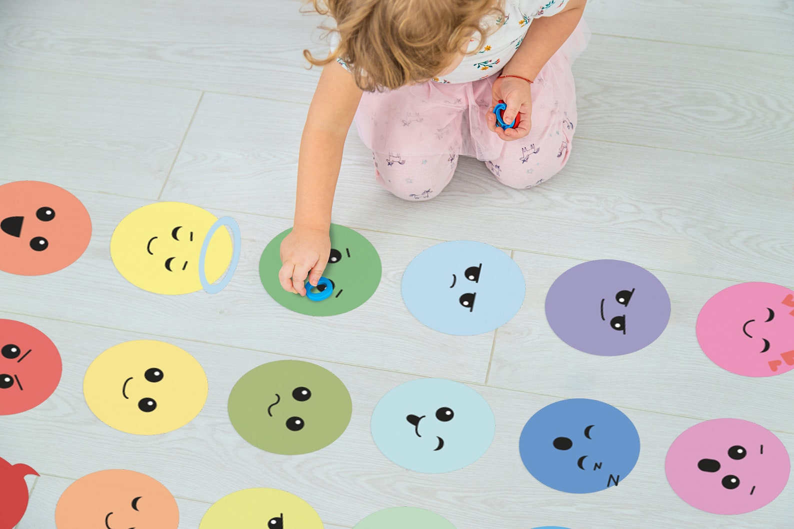 Sensory EMOTICON Floor Stickers | Sensory Pathways | Sensory Movement ...