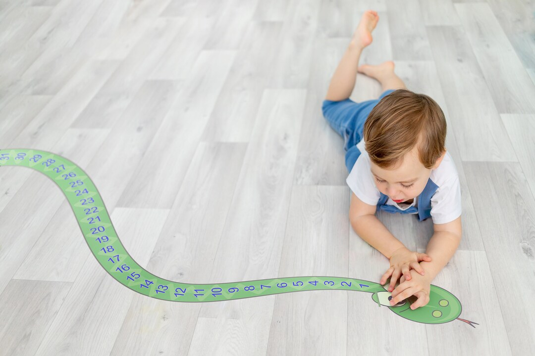 SNAKE Floor Sticker With Numbers | Sensory Pathways | Sensory Movement ...