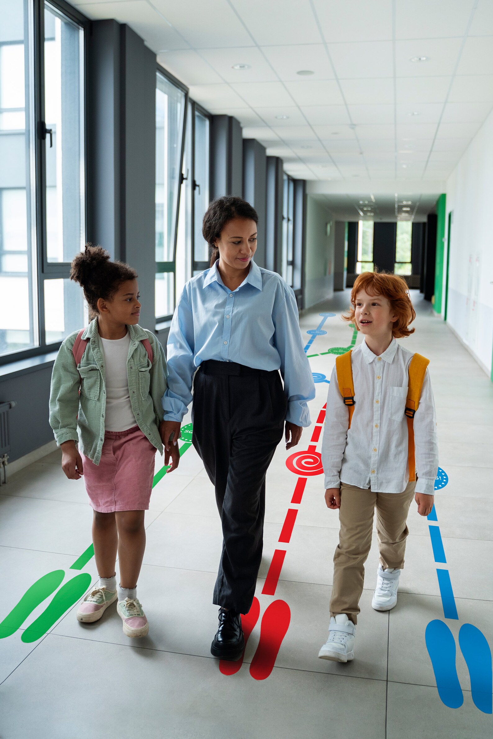 Large Tip-toe Track Active Game Floor Stickers | Sensory Movement Break ...
