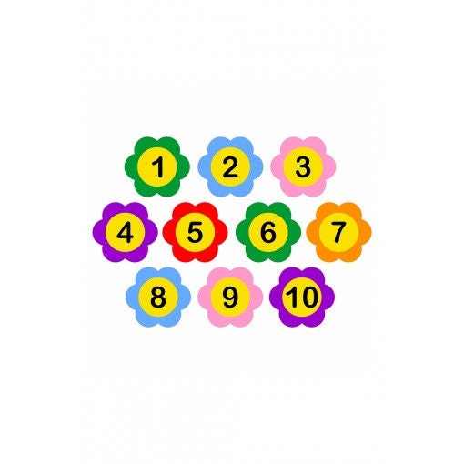 Sensory Path Floor Sticker Flowers With Numbers | High Quality Sensory ...