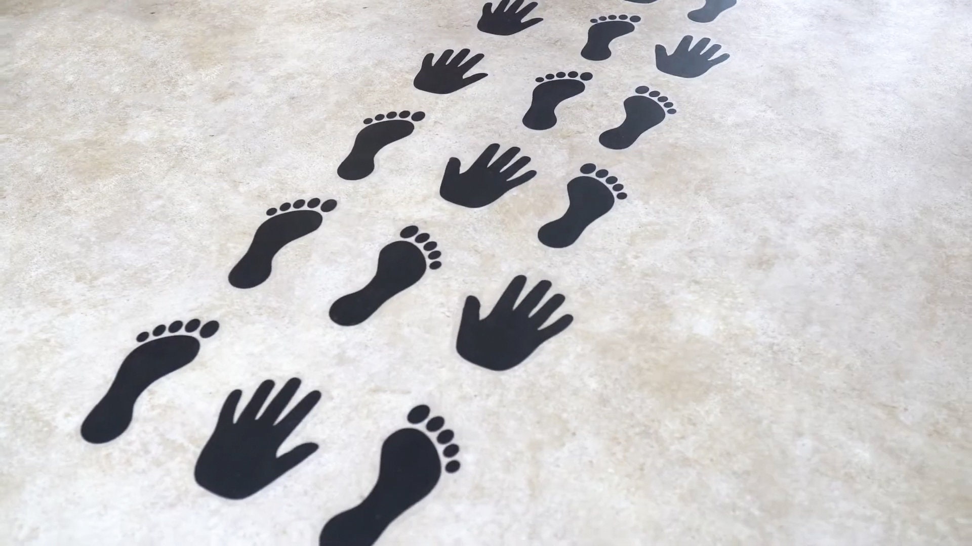 Hand & Foot Hopscotch Decal for Classroom, Educational Decal, Activity ...