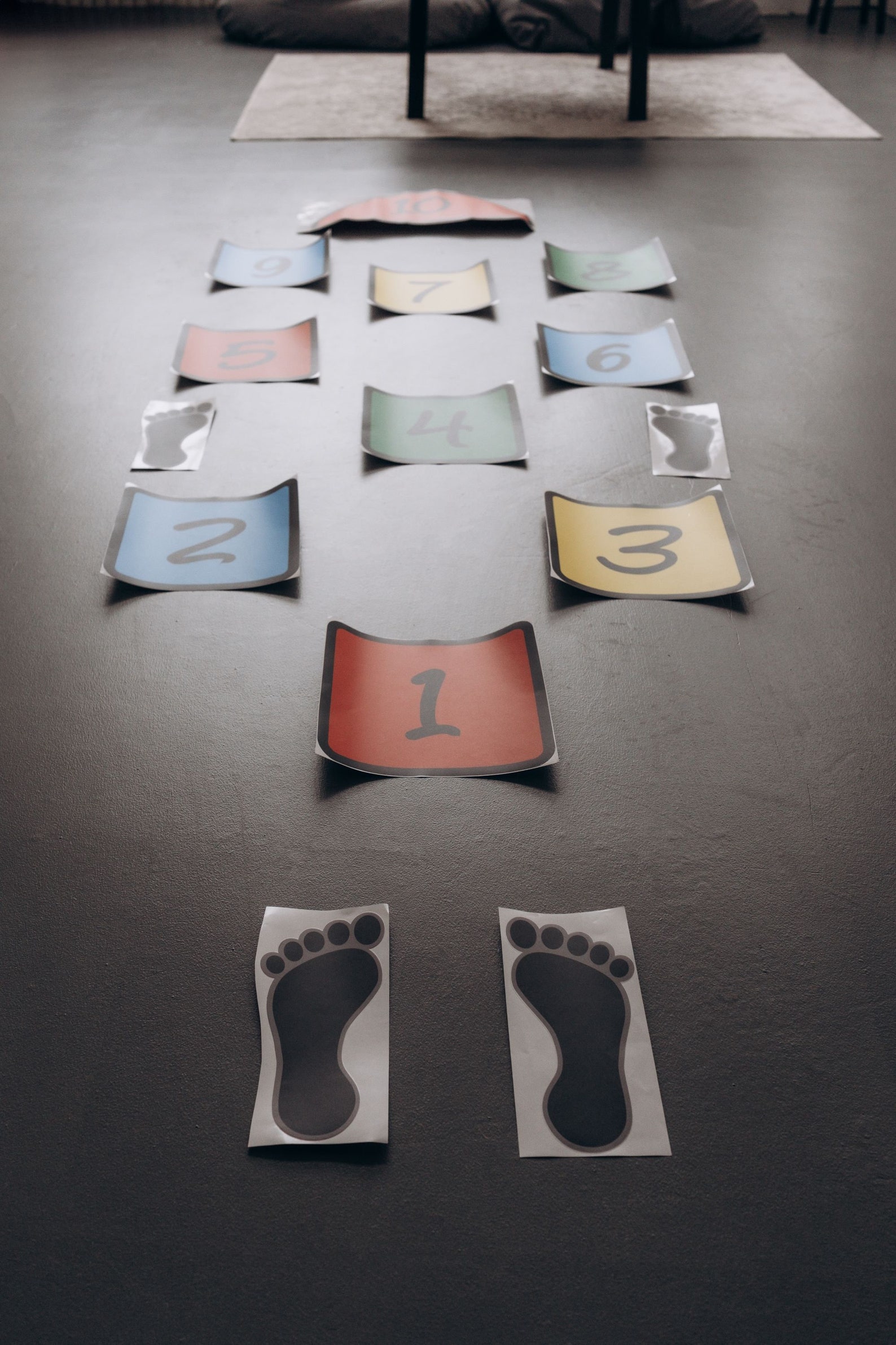 Sensory Hopscotch Floor Stickers | Schools Playground Decal ...