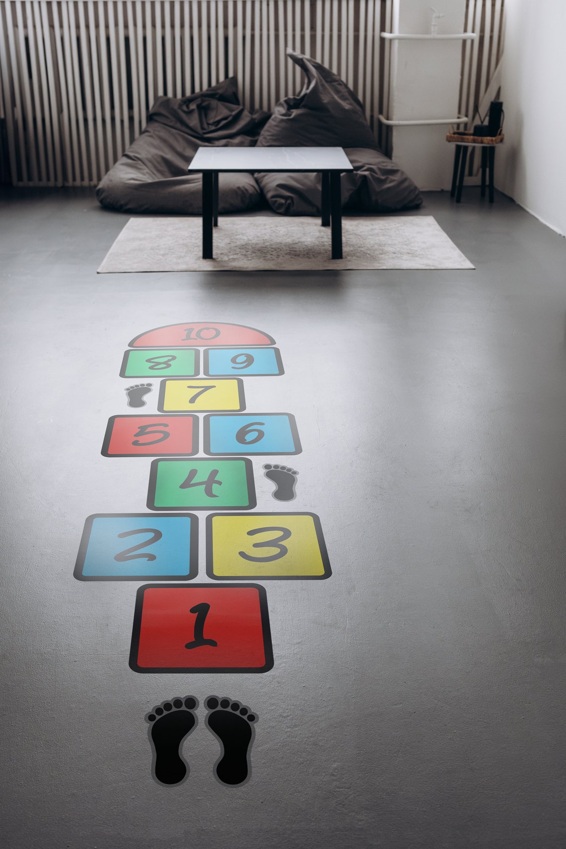 Sensory Hopscotch Floor Stickers | Schools Playground Decal ...
