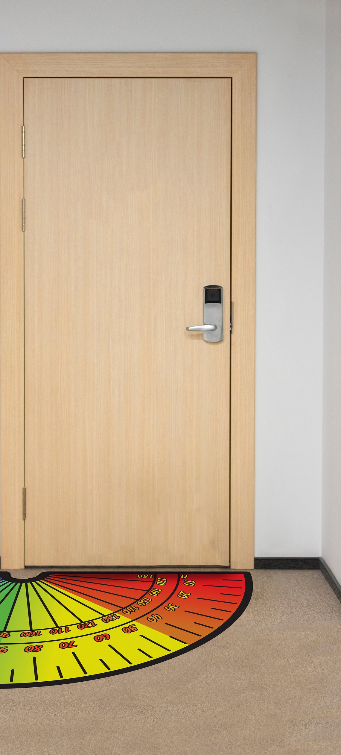 180-degree Protractor Sticker | School Hallway Decor | Educational Math ...