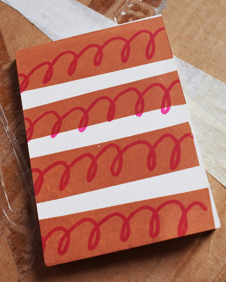 Hand Screen Printed Recycled Patterned Notebook - Etsy