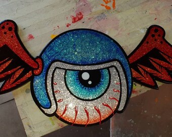 Flying eyeball | Etsy