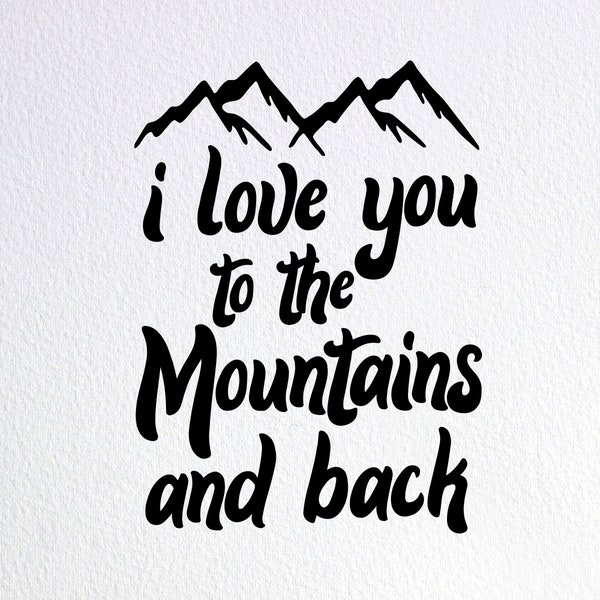 Mountain Wedding Svg - Etsy
