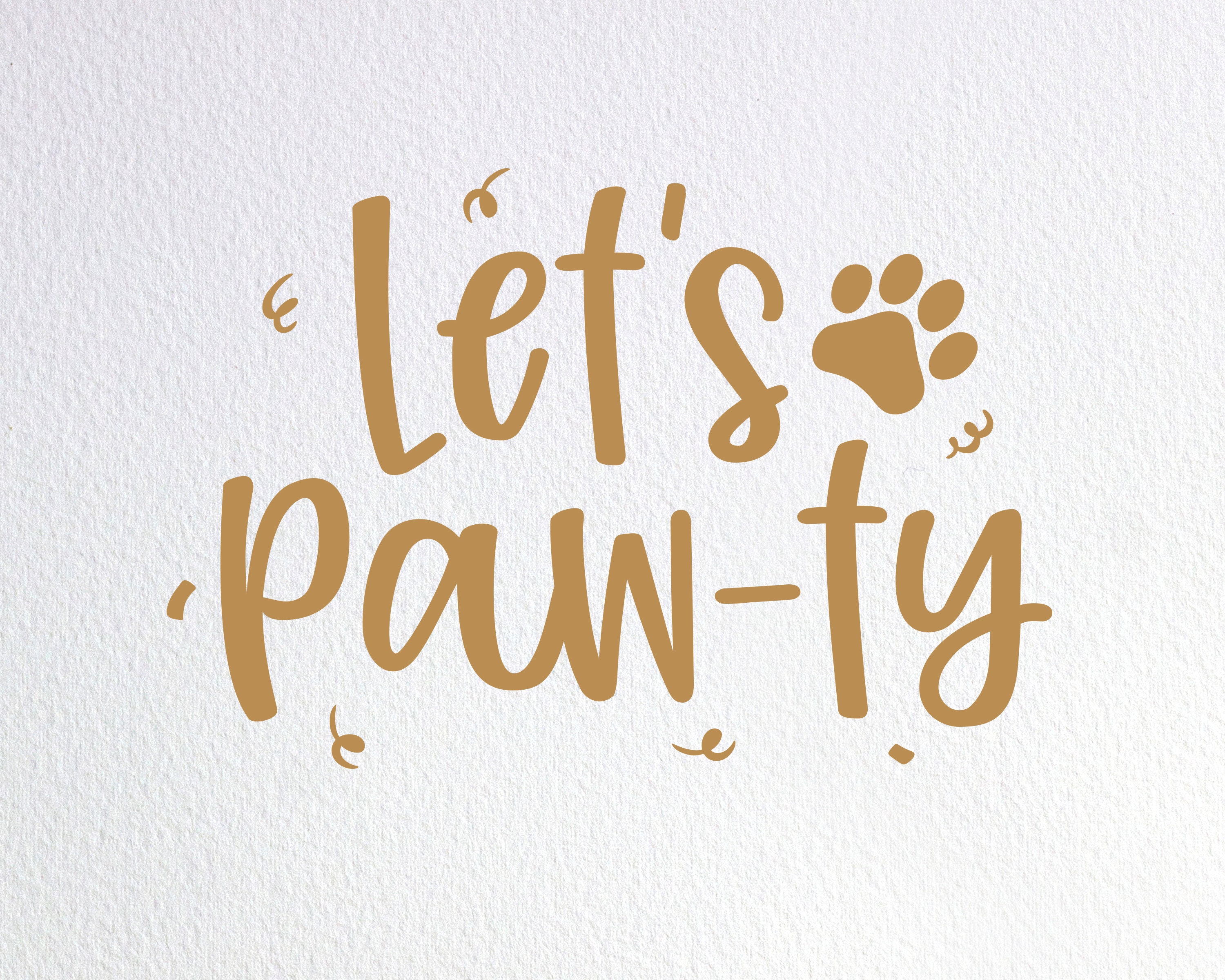 Let's Paw-ty Svg Dogs Party Svg Dxf Png Cut File for - Etsy Hong Kong