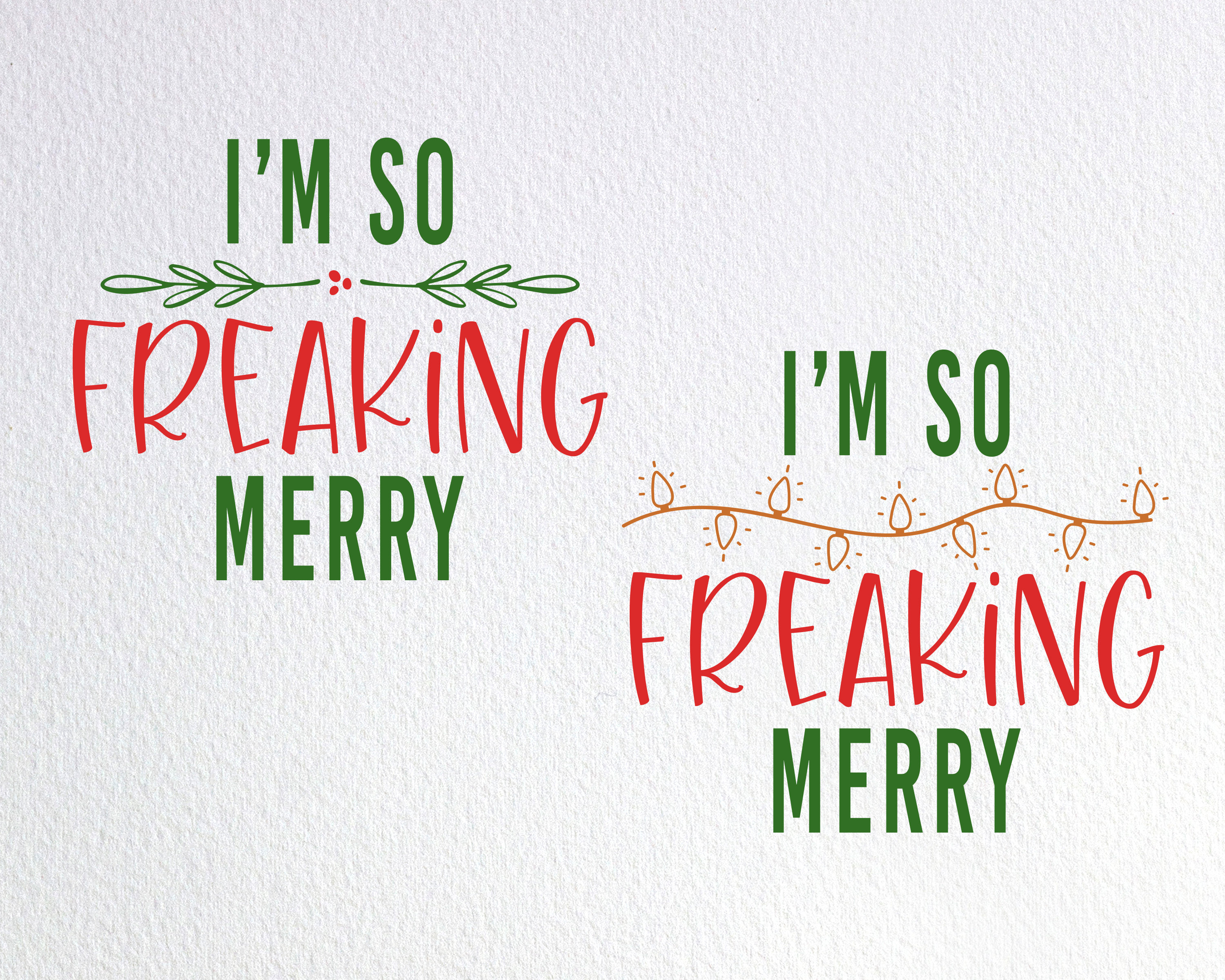 I'm So Freaking Merry Svg Funny Christmas Party Shirt | Etsy