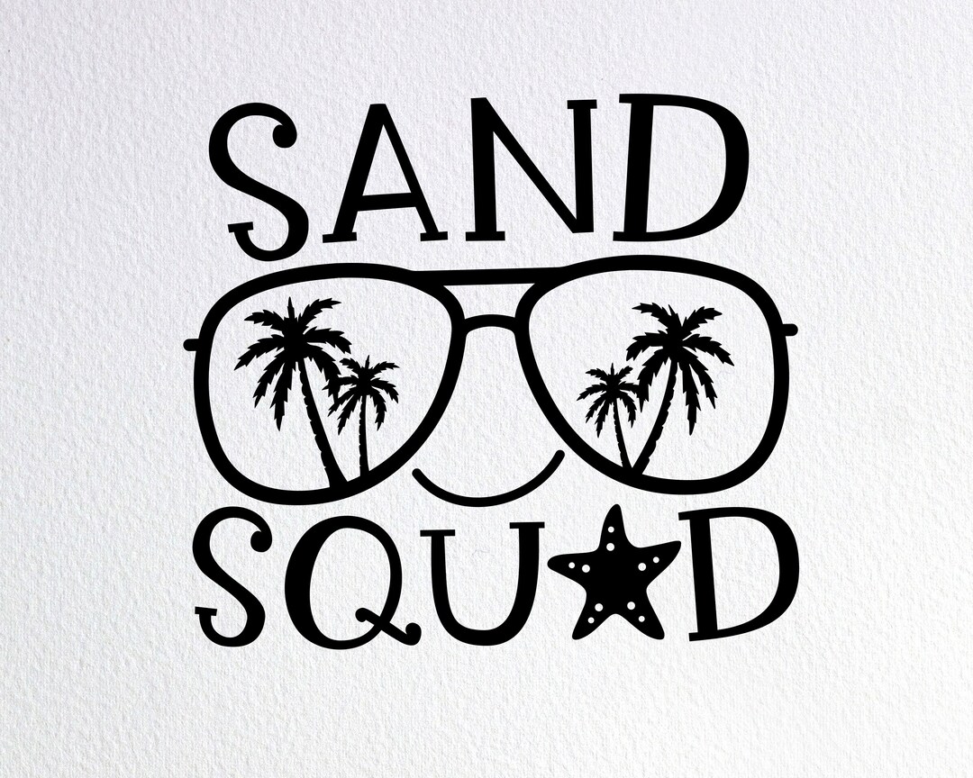 Sand Squad Svg, Funny Summer Baby Onesie Svg, Dxf Png Cut File for ...
