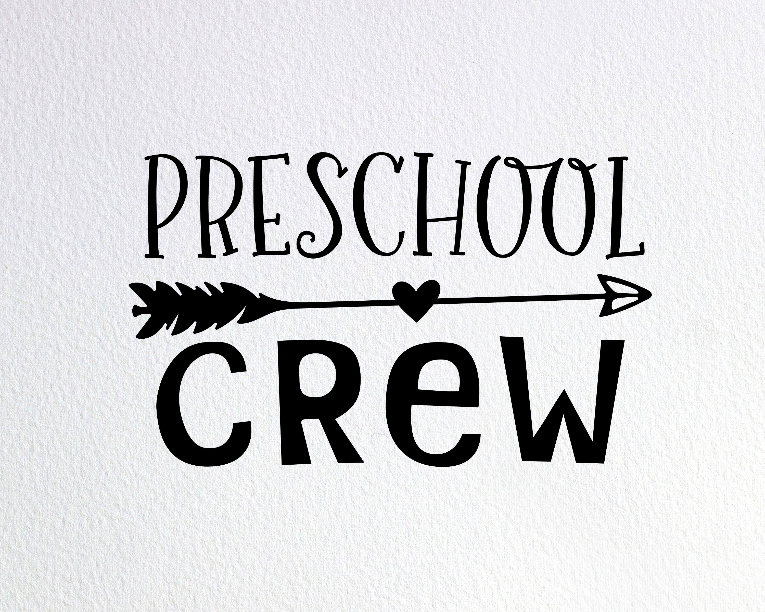 Preschool Crew Svg Preschool Crew Shirt Svg Dxf Png Cut File | Etsy
