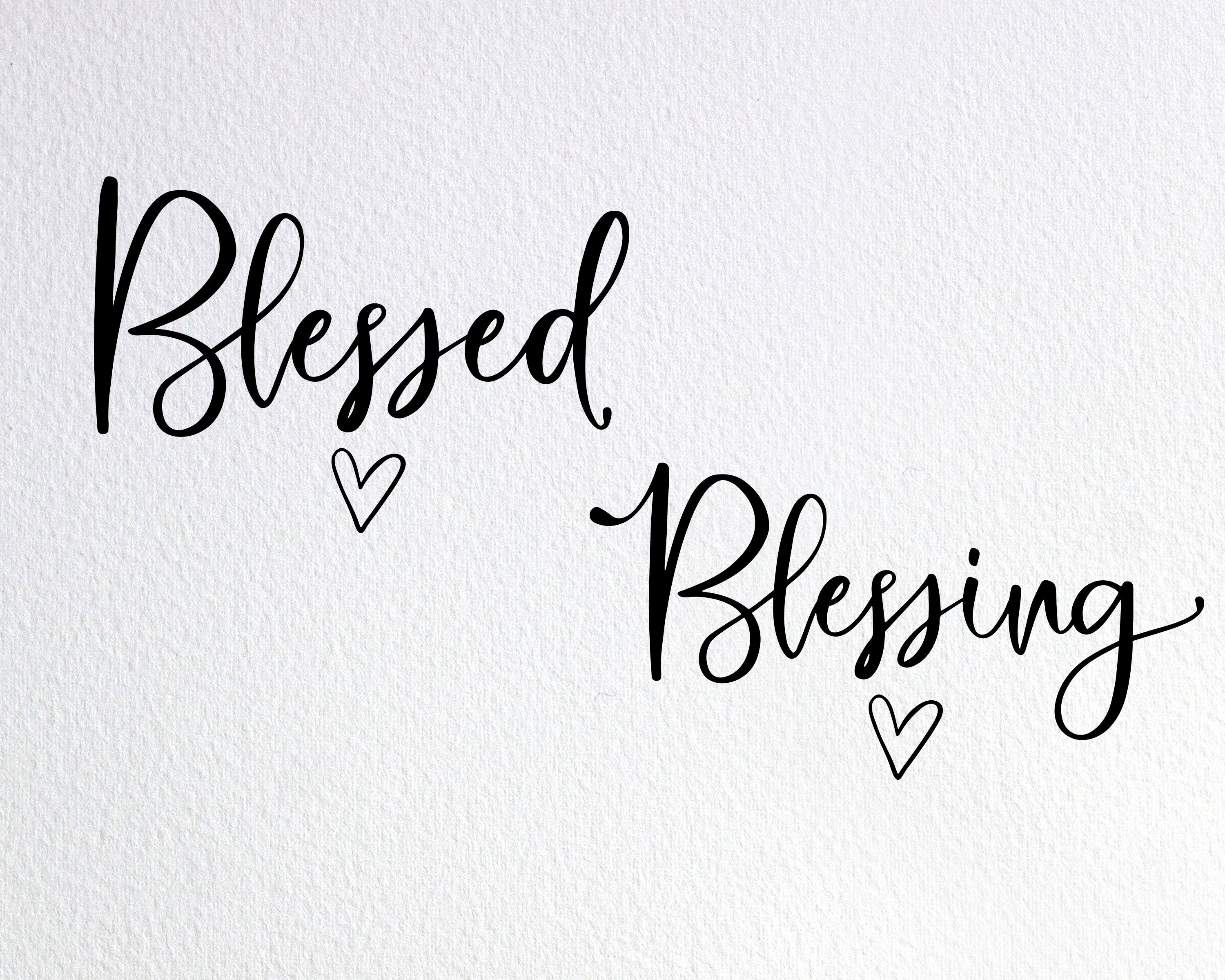 Blessed & Blessing SVG: Matching Shirt Cut File (PNG, DXF) - Etsy
