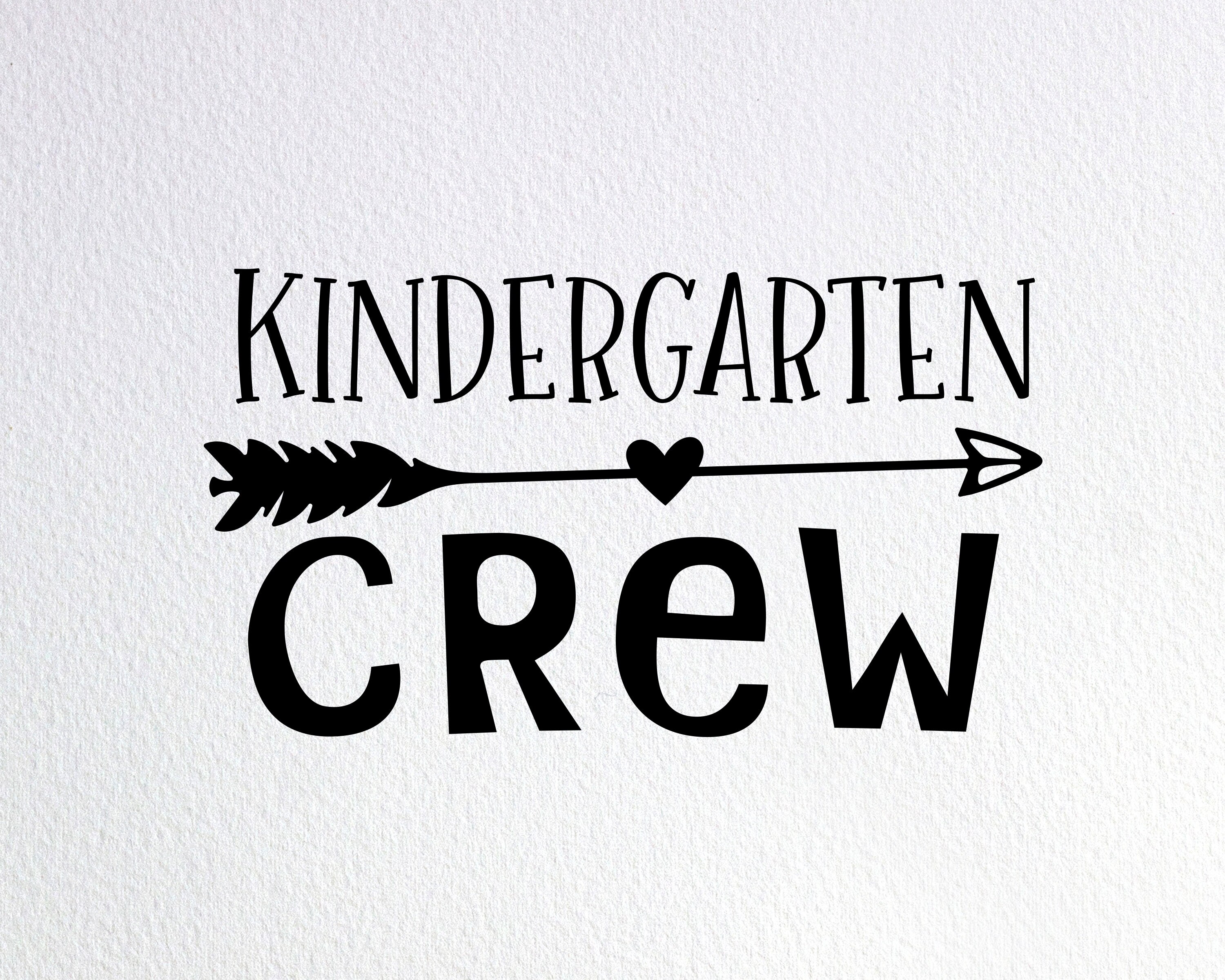 Kindergarten Crew Svg Kindergarten Crew Shirt Svg Dxf Png | Etsy