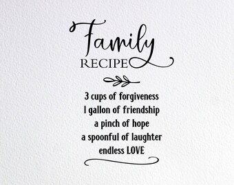 Family Recipe Svg | Etsy