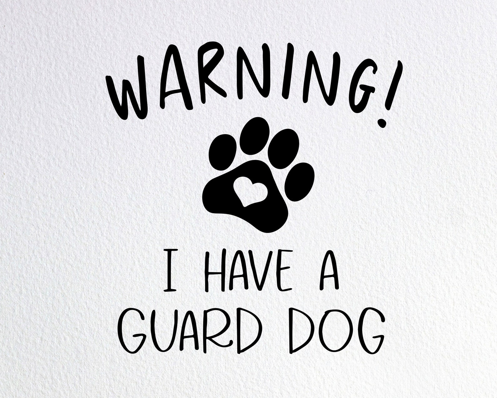 Warning I Have A Guard Dog Svg Baby Guard Dog Svg Baby Dog | Etsy