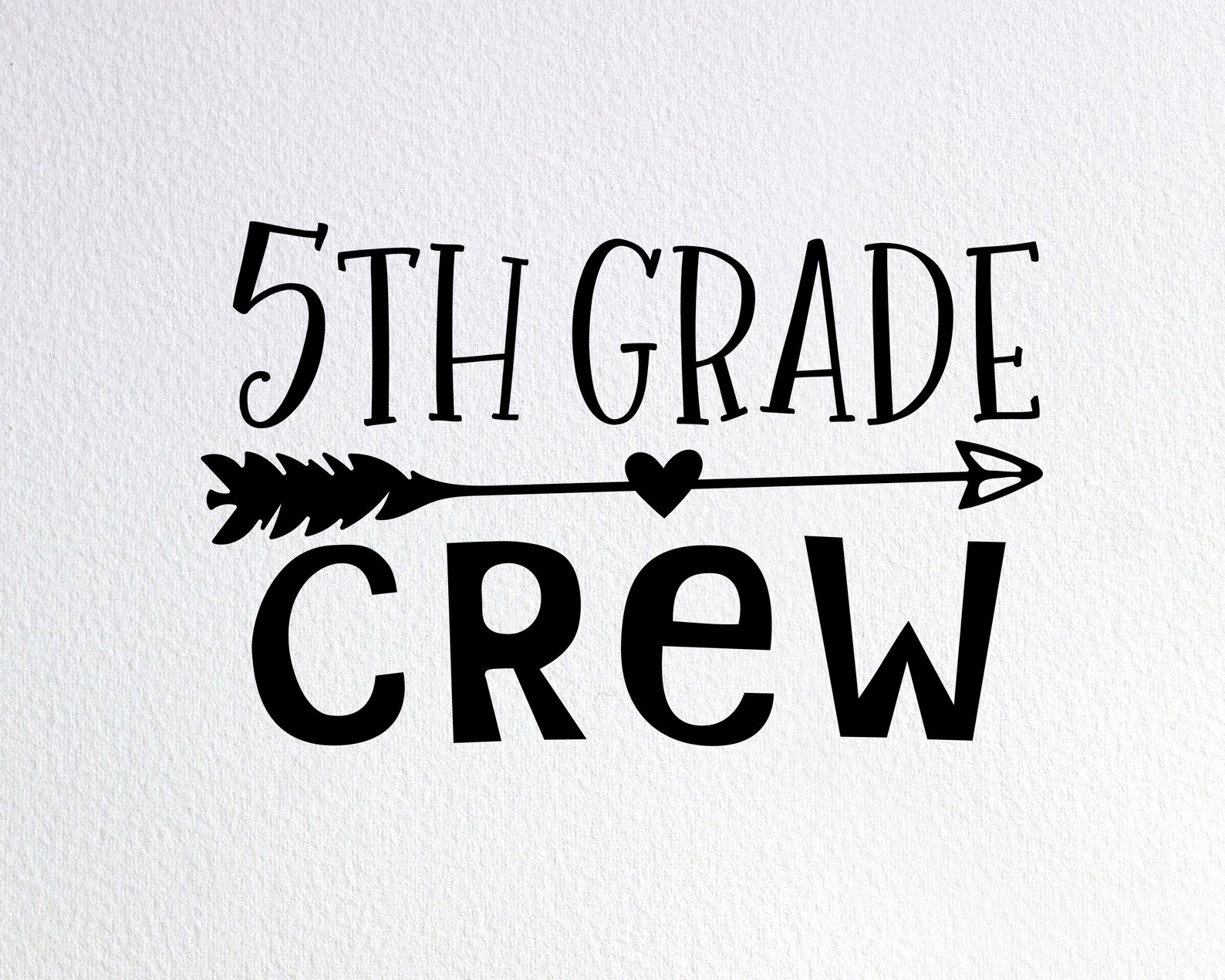 Fifth Grade Crew Svg 5th Grade Crew Shirt Svg Dxf Png Cut - Etsy