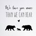 We Love You More Than We Can Bear Svg, Nursery Decor Svg, Baby Room Svg ...