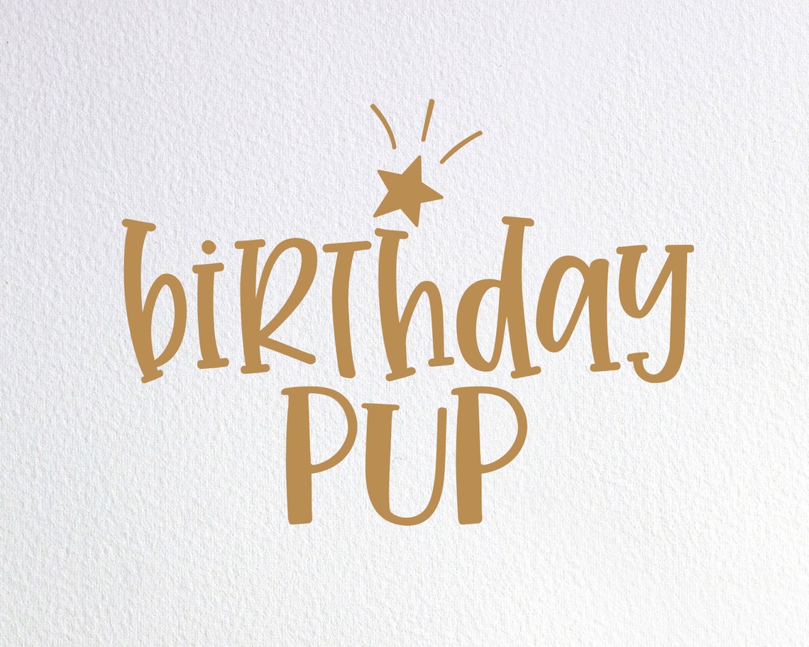 Birthday Pup Svg Dogs Birthday Party Bandana Svg Dxf Png Cut - Etsy