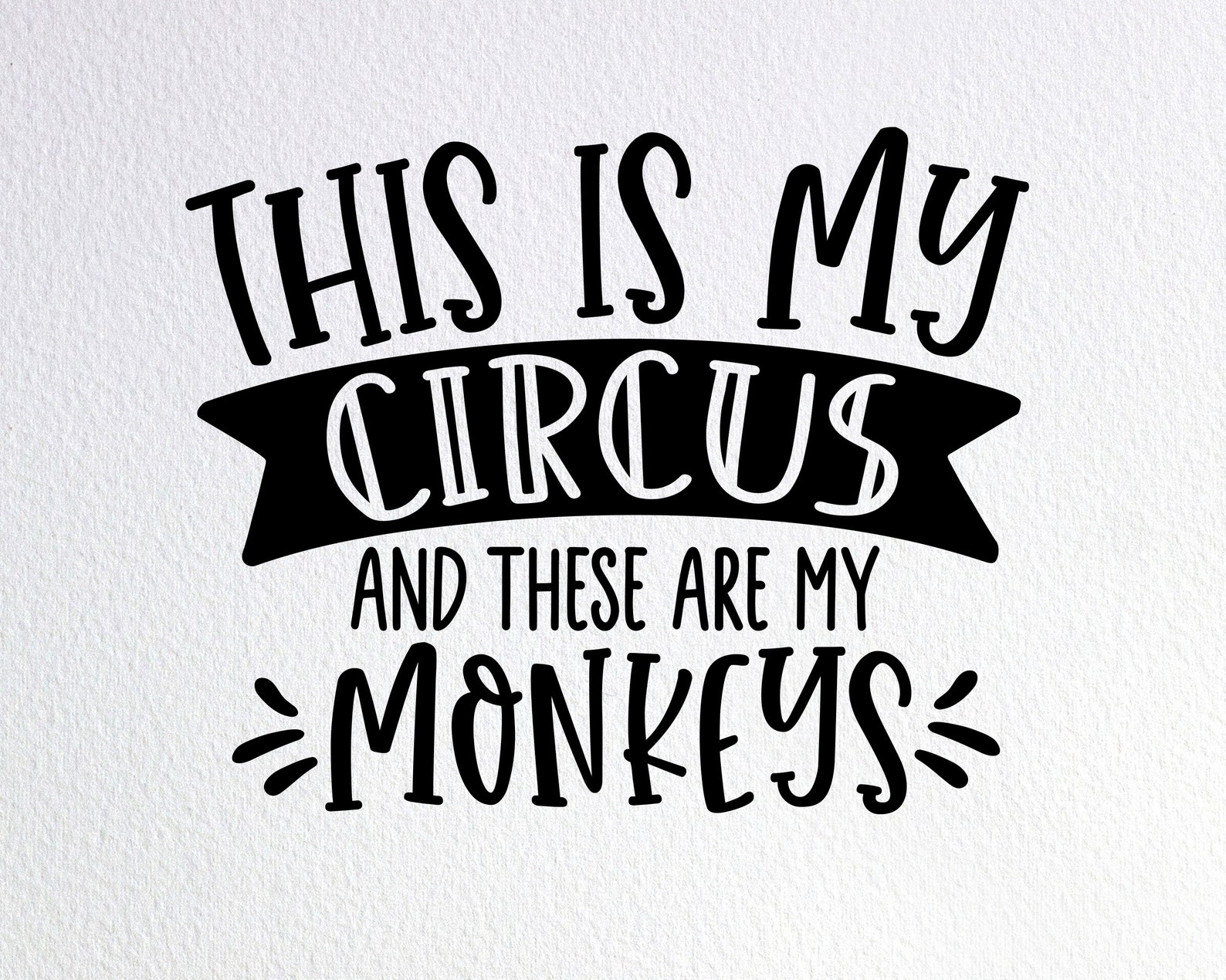 This is My Circus and These Are My Monkeys Svg Funny Mom Life - Etsy UK
