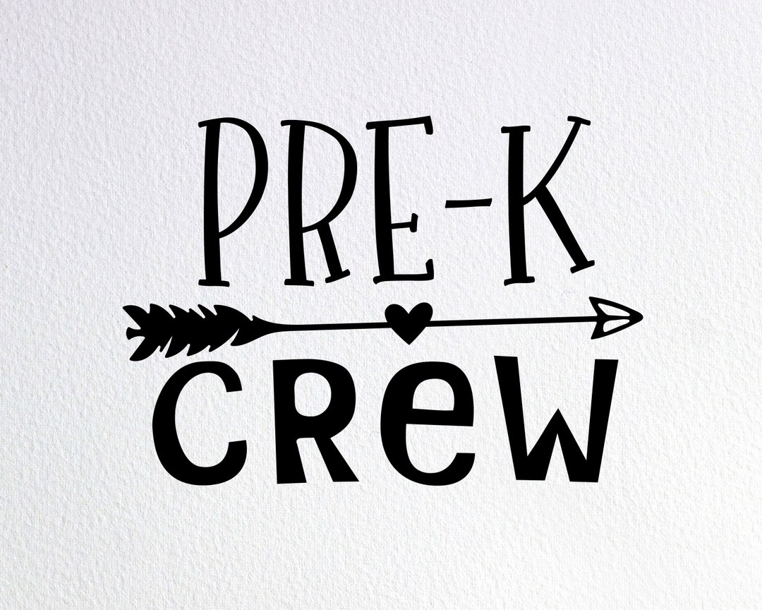Pre-k Crew Svg, Pre-k Crew Shirt Svg, Dxf Png Cut File for Cricut ...