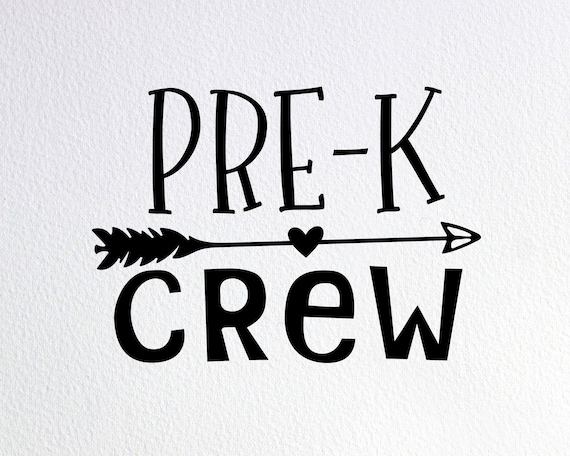 Pre-k Crew Svg Pre-k Crew Shirt Svg Dxf Png Cut File for - Etsy