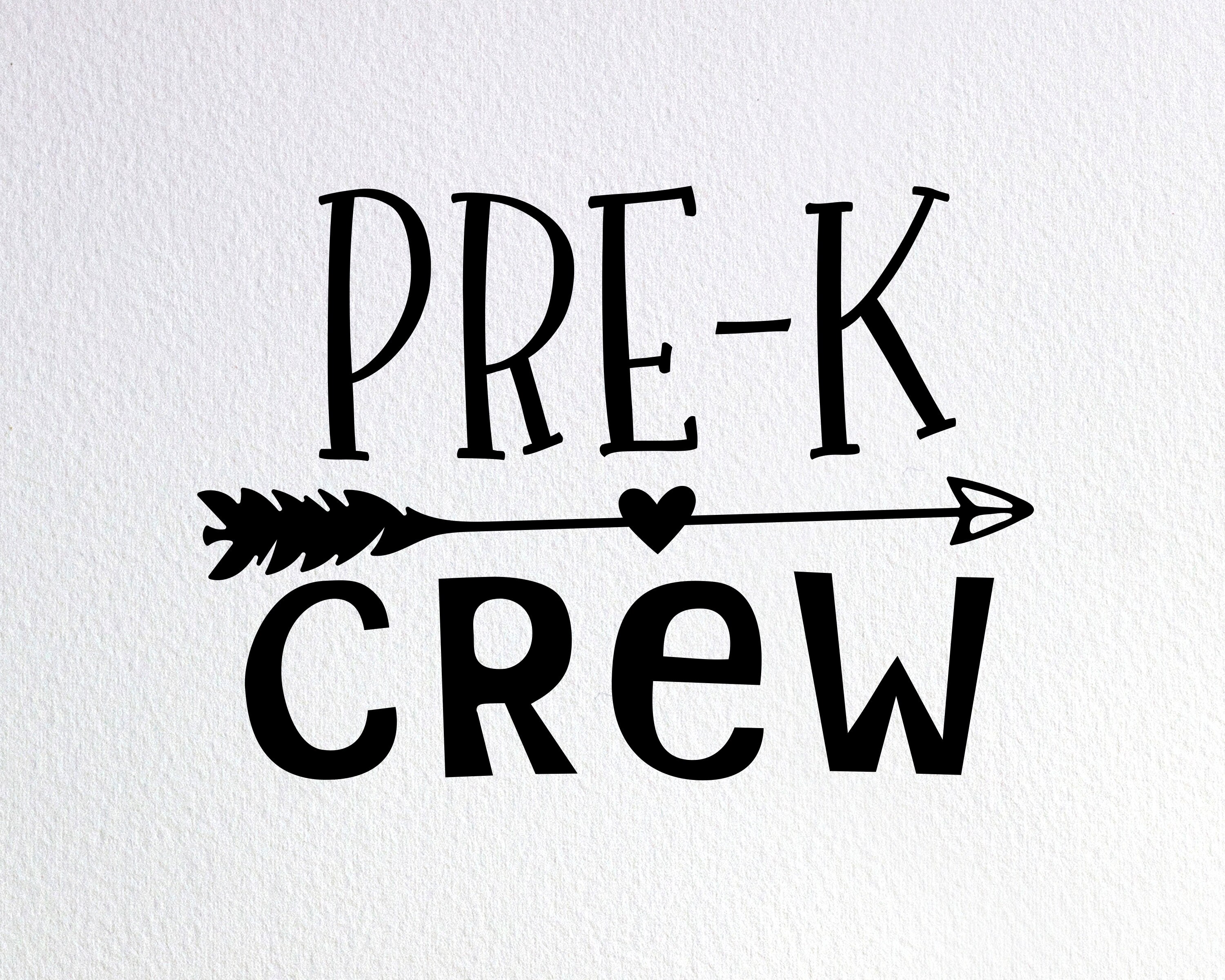 Pre-k Crew Svg Pre-k Crew Shirt Svg Dxf Png Cut File for | Etsy