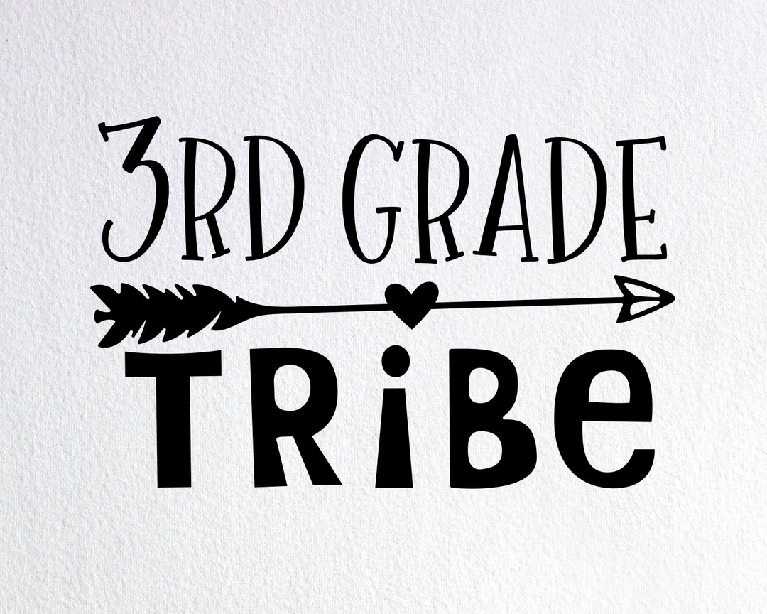 3rd Grade Tribe SVG, PNG, DXF Cut File - Etsy Australia