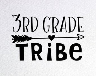 Third Grade Tribe Svg - Etsy