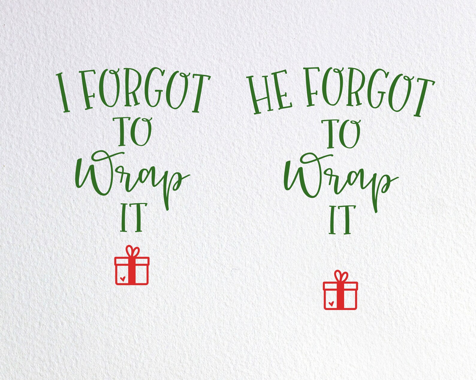 I He Forgot to Wrap It Svg Funny Couple Pregnancy Reveal | Etsy