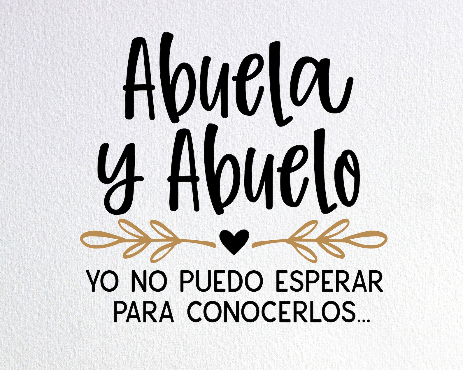 Abuela Y Abuelo Yo No Puedo Esperar Para Conocerlos Svg - Etsy