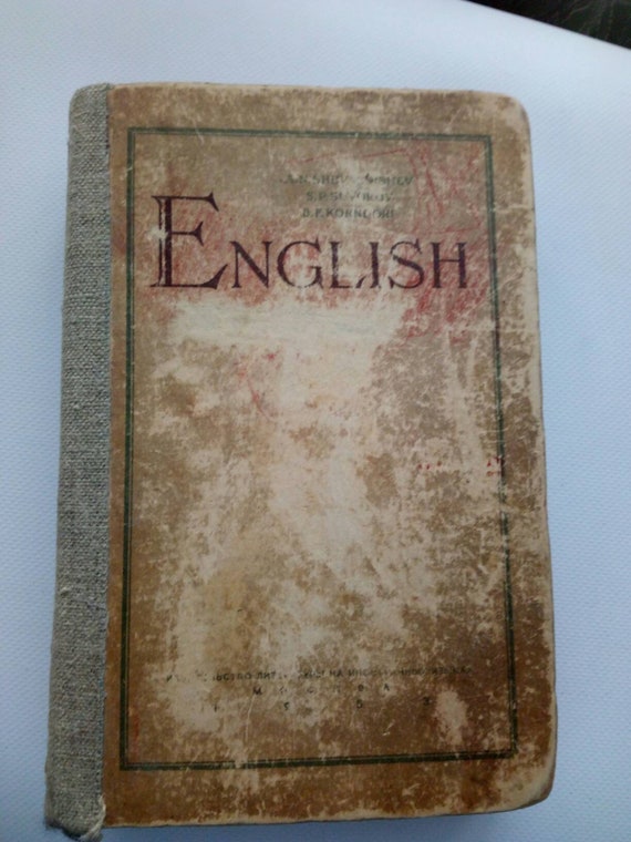 Old Soviet English Teacher Book Vintage English Grammar for | Etsy