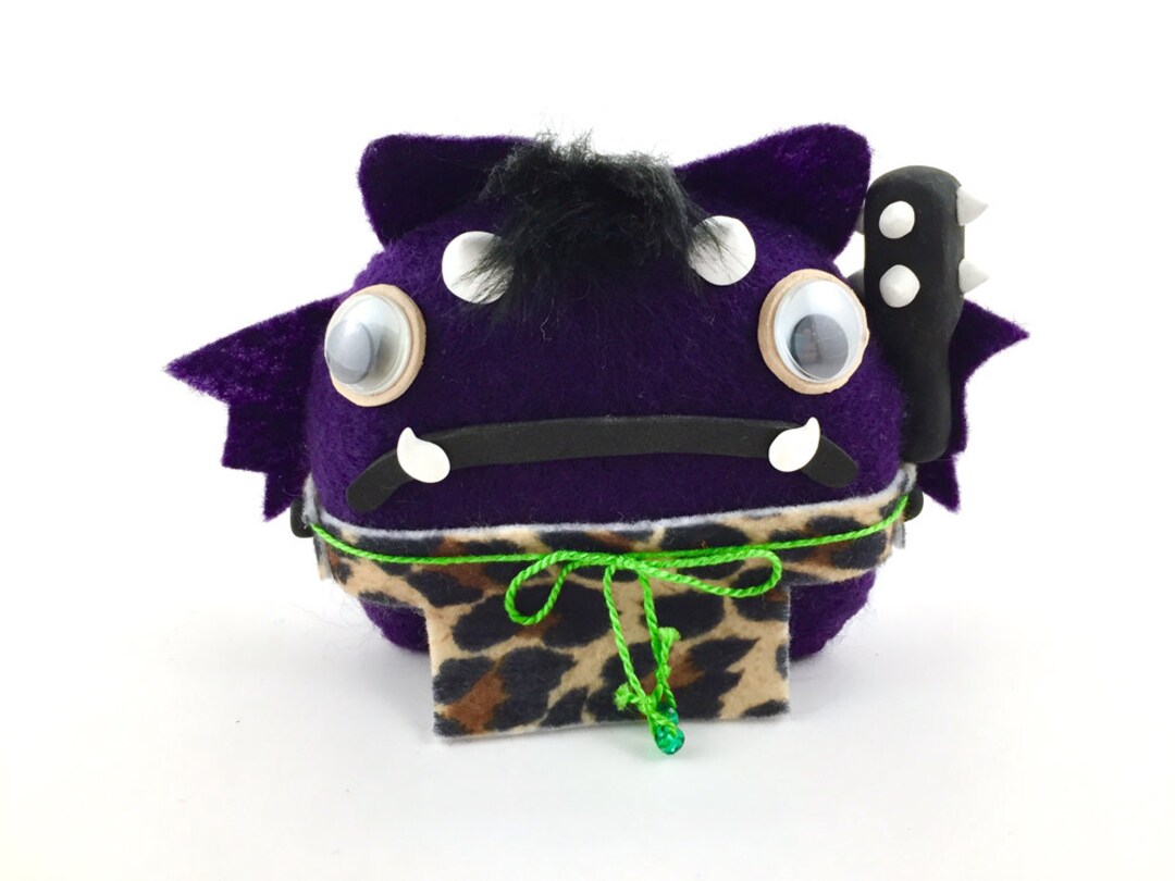 Handmade Purple Oni Doll: Kawaii Japanese Yokai Troll Plushie - Etsy