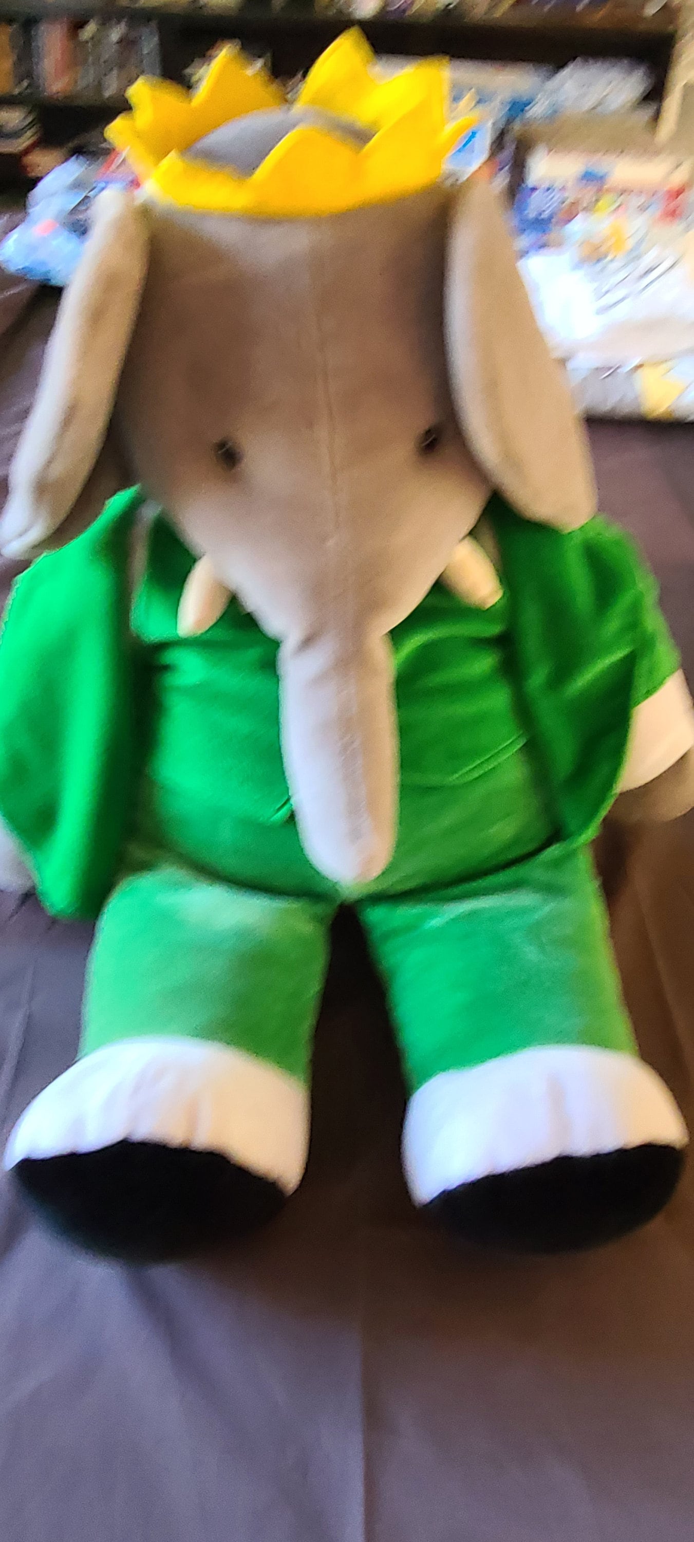 Babar the Elephant Stuffed Plush Toys - Large and Small, With Book - Etsy