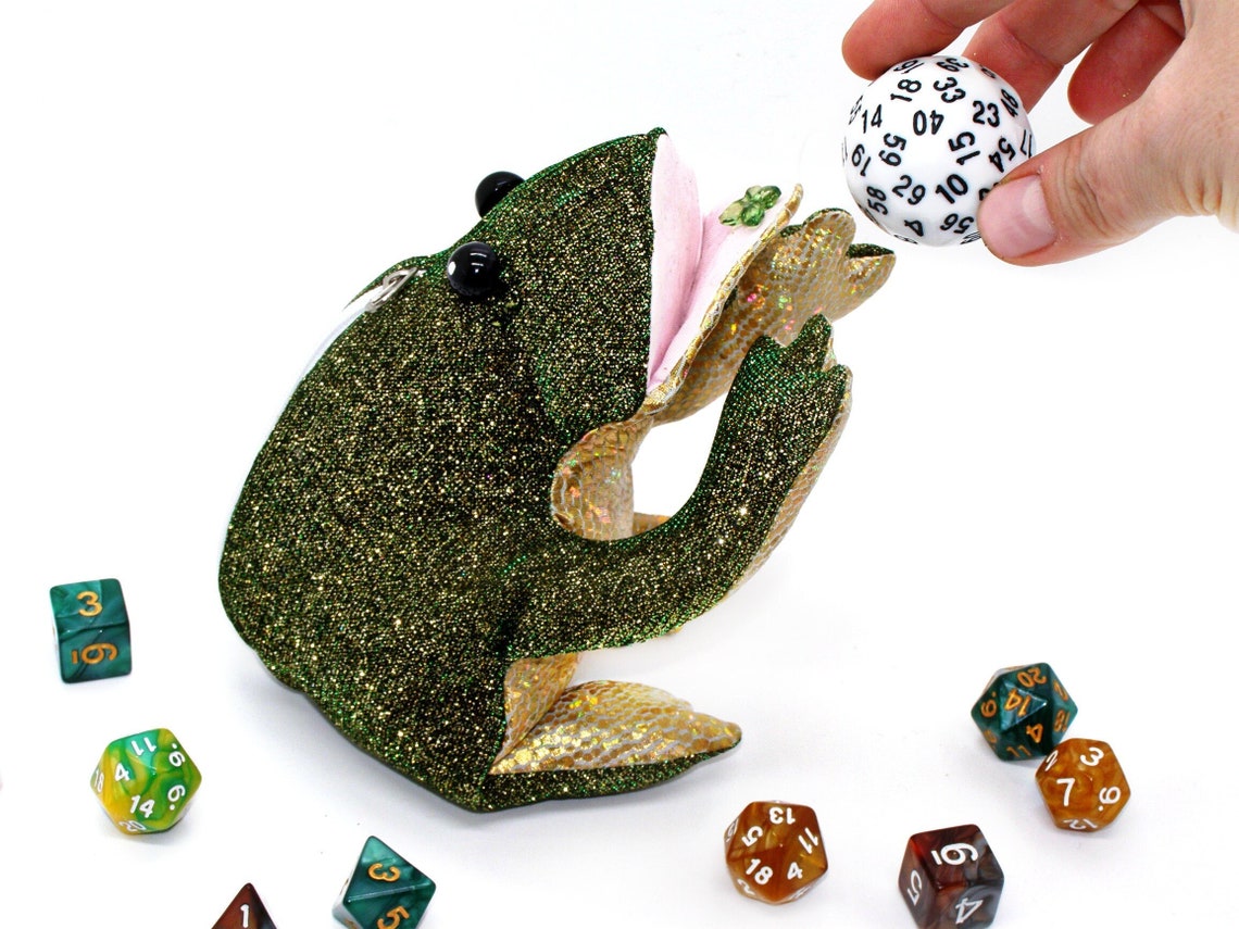 Frog Plush Dice Holder Frog Plushie Dice Bag Dnd Dice - Etsy