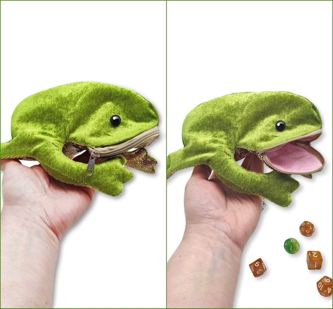 Frog Plush Dnd Dice Holder Dice Bag - Etsy