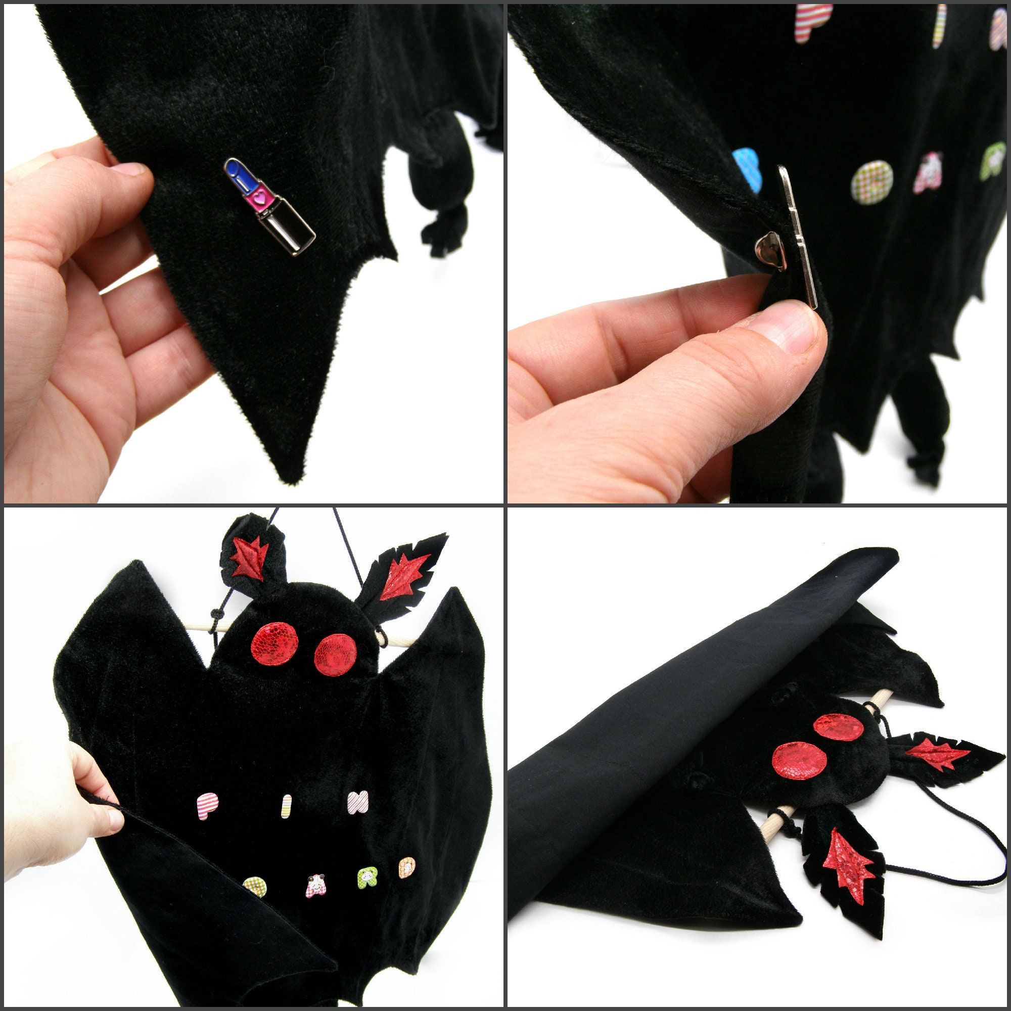 Mothman pin display board mothman plush pin banner pin | Etsy